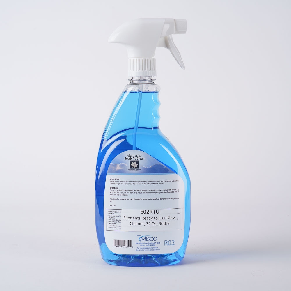 Elements Glass Cleaner Janitorial Supplies Equipment